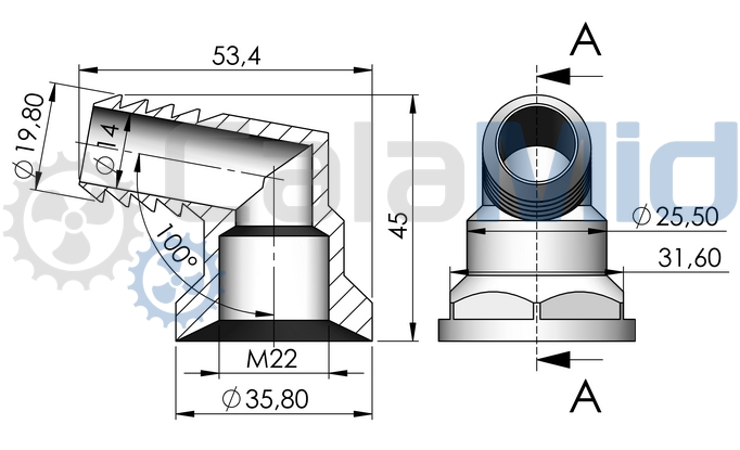 Condensate drain funnels - Calamid